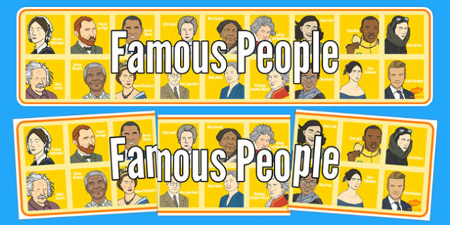 👉 Famous People Display Banner (teacher made)