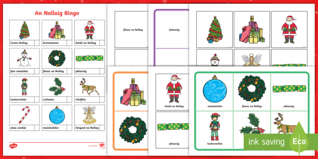 Aistear An Nollaig Bingo (teacher made)