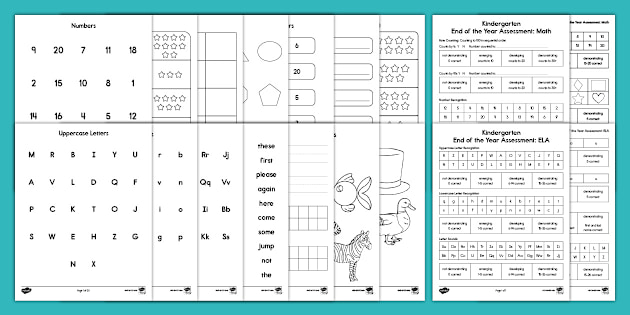 Kindergarten Assessment Worksheets Preschool Assessment Form,
