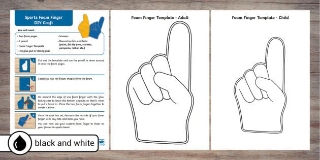 Sports Foam Finger DIY Craft | Twinkl Party