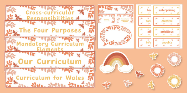 Curriculum for Wales Buzzing Bees Themed Display Pack