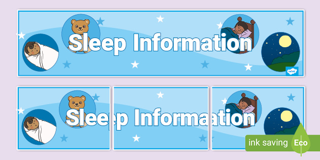 Sleep Information Display Banner