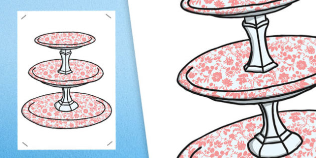 👉 Cake Stand Cut Out (teacher made)