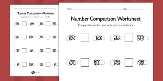 Stone Soup Number Comparison Worksheets (teacher made)