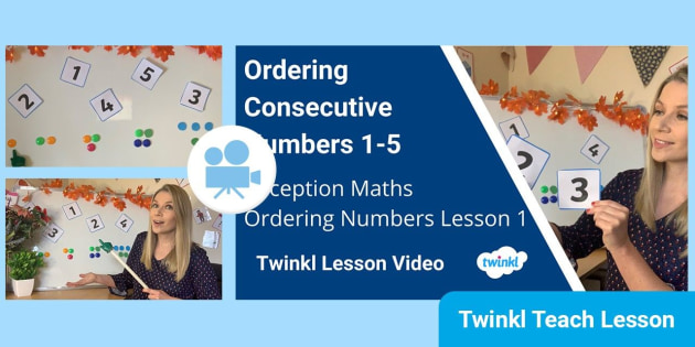 FREE! - 👉 Early Years Maths: Ordering Numbers Video Lesson 1