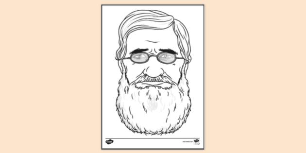 FREE! - Alfred Russel Wallace Colouring | Colouring Sheets