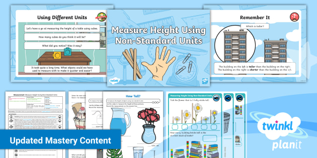 👉 Y1 Measuring Length and Height PlanIt Maths Lesson 1