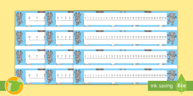 Recta numérica: Un elefante se balanceaba