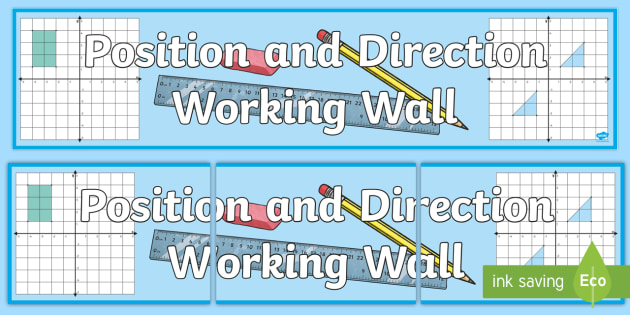 UKS2 Position and Direction Working Wall Display Banner