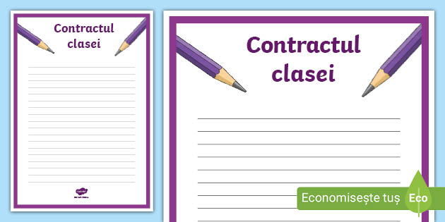 Contractul clasei – Planșă (teacher made)