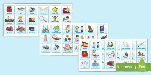 Visual Timetable Early Level (teacher made)