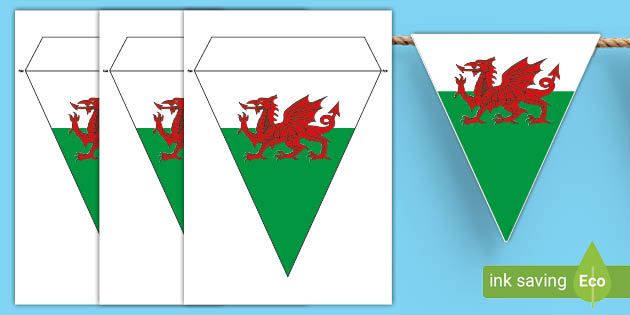 Welsh Flag Bunting Display | Baneri Bach (teacher made)