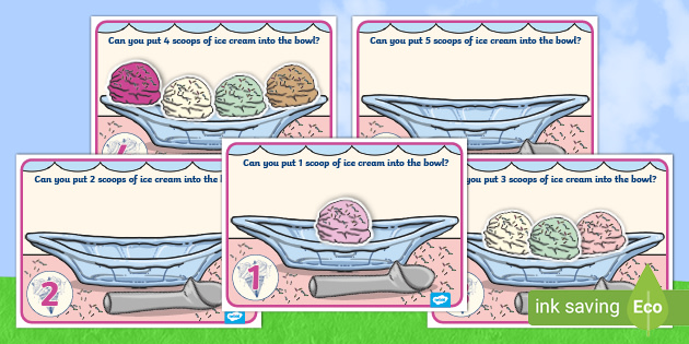 👉 Ice Cream Parlour Counting 1-5 Activity