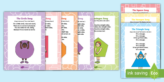 2D Shape Song and Rhyme Resource Pack - Twinkl Resources