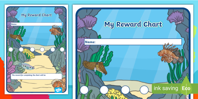 Under The Sea Sticker Reward Chart (15mm) (teacher made)