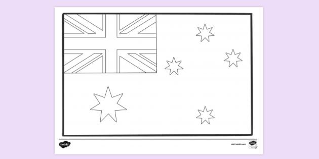 FREE! - Australian flag Colouring Sheet | Colouring Sheets