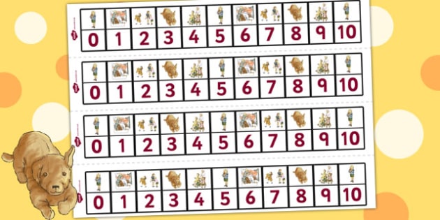 FREE! - Number Track 0-10 to Support Teaching on Dogger