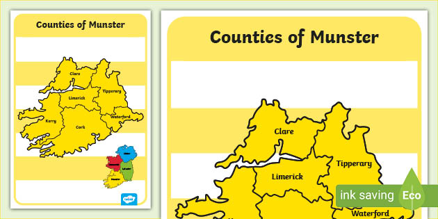Counties of Munster Display Poster