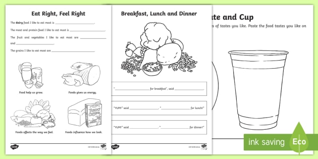 Foods That Make Us Feel Activity (teacher made)