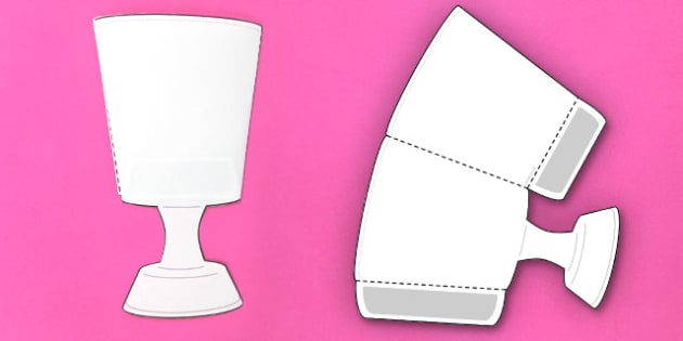 Interactive Goblet-Shaped Pocket Visual Aid Template