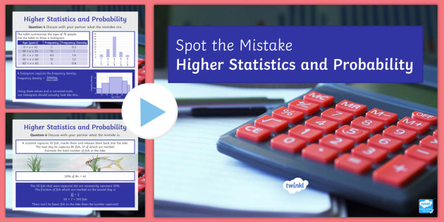 Statistics and Probability Maths PowerPoint | GCSE Higher
