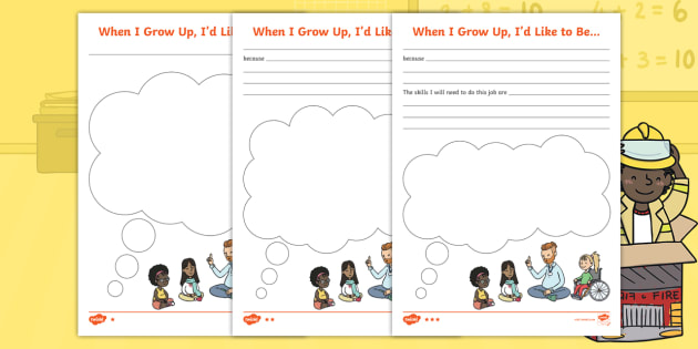 Charlie the Firefighter: When I Grow Up... Differentiated Activity Sheets