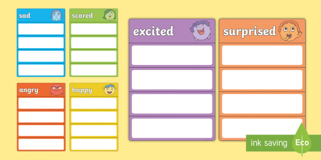 Emotions Vocabulary Cards (teacher made)
