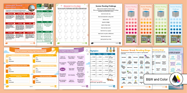 PreK - 8th Grade Summer Reading Pack (teacher made)