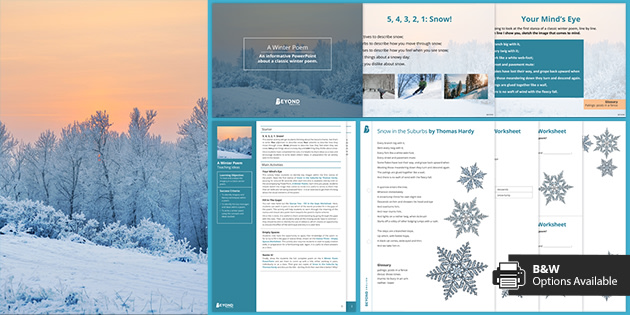 A Winter Poem Teaching Pack
