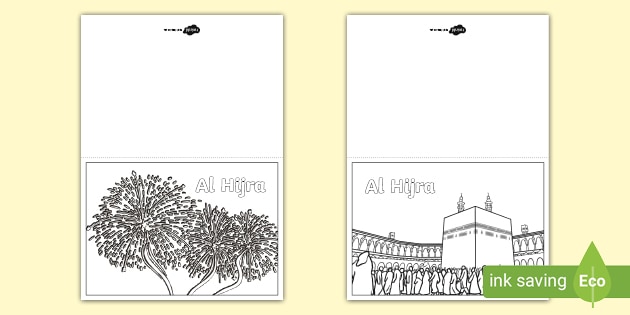 Al Hijra Greeting Cards Activity (teacher made)
