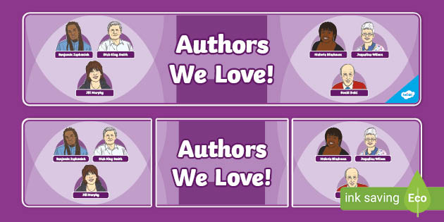 Authors We Love Display Banner (teacher made)