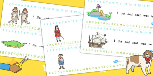 Peter Pan Combined Number and Alphabet Strips