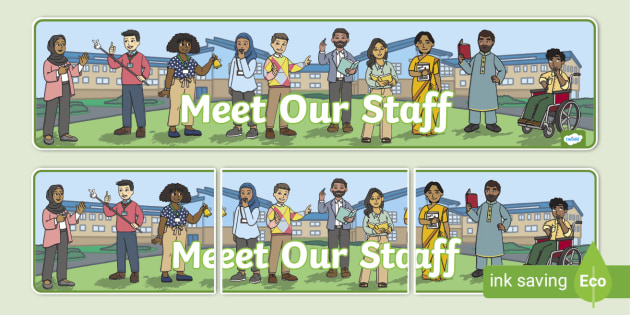* NEW * Meet Our Staff Display Banner (teacher made)