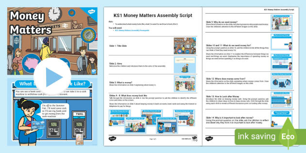 KS1 Money Matters Assembly Pack (teacher made)