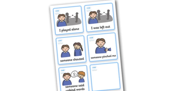 SEN Communication Cards Explanations (Boy)