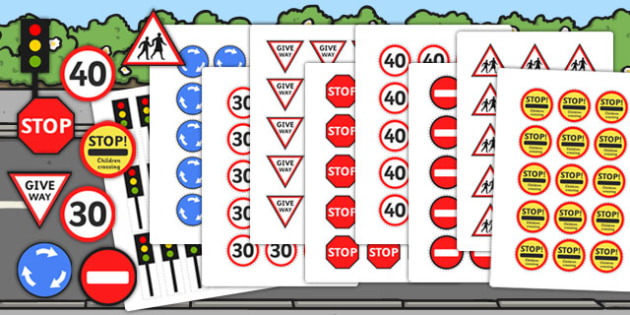 Small World Road Signs and Traffic Lights (teacher made)