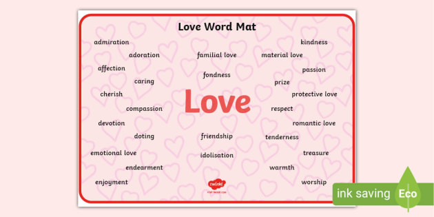 Love Word Mat