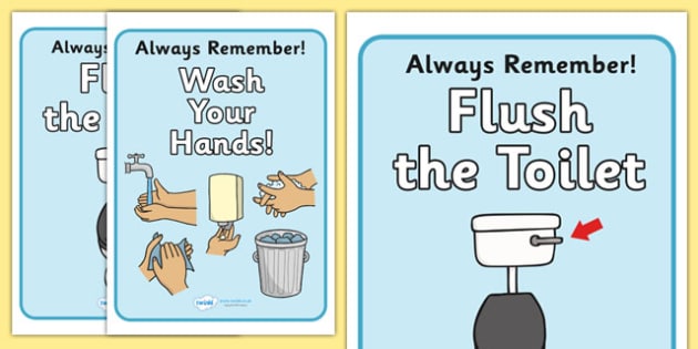 FREE! - Toilet Instruction Signs - toilet, instructions, signs ...