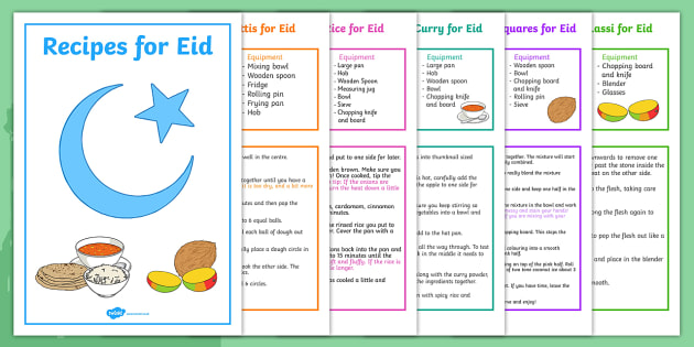 Eid Recipe Book (teacher made)