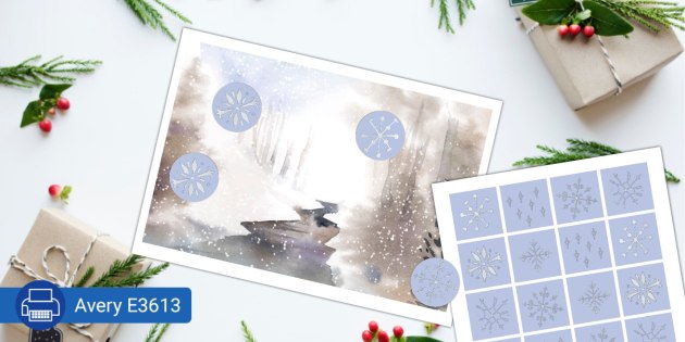 * NEW * Create a Winter Scene - Snowflake Sticker Activity