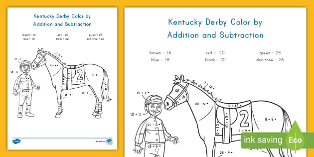 Kentucky Derby Addition and Subtraction | Twinkl USA