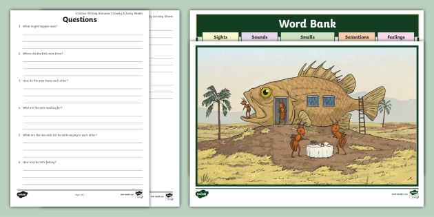 Creative Writing Stimulus Comedy Activity Pack