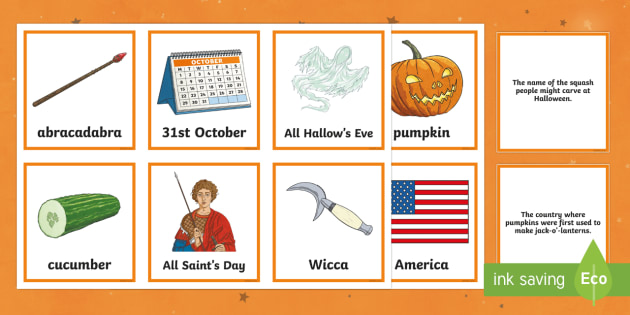 Halloween Matching Cards (teacher made)