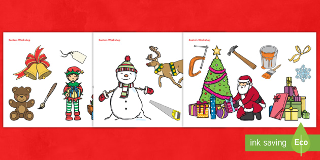 Christmas Santa's Workshop • Twinkl.co.uk