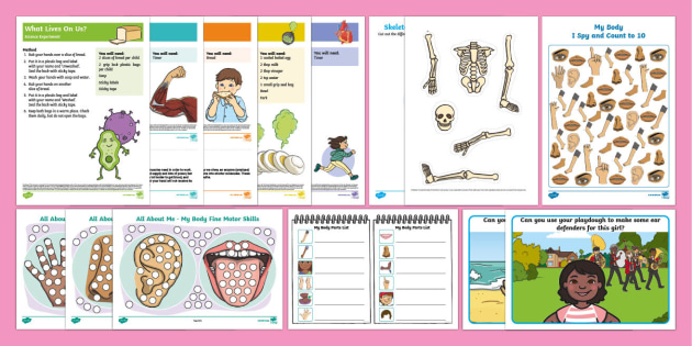 All About Me My Body Resource Pack for Preschool (Ages 3-5)