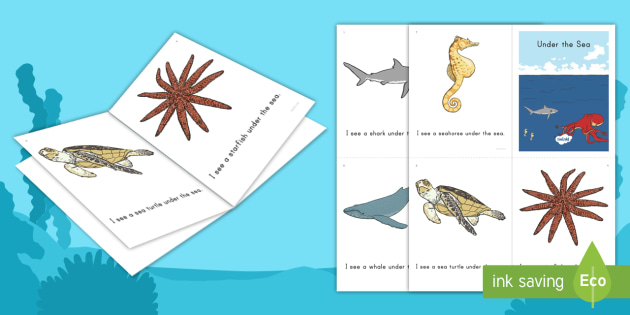 Under the Sea Early Emergent Reader - Ocean, Beach, Sea, Ocean