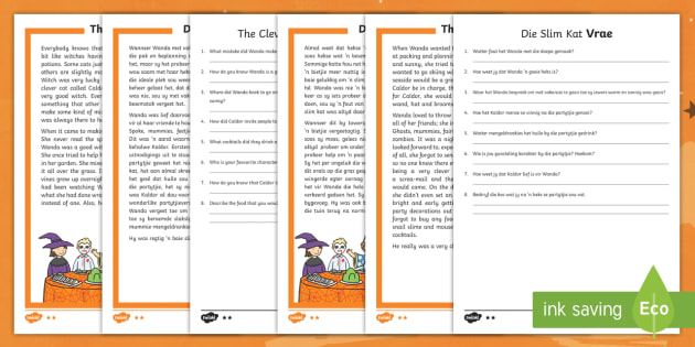 The Clever Cat Differentiated Reading Comprehension Activity