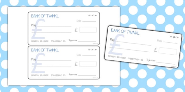 Opticians Role Play Cheque Book - Opticians, optician, eyes, eye, eye ...