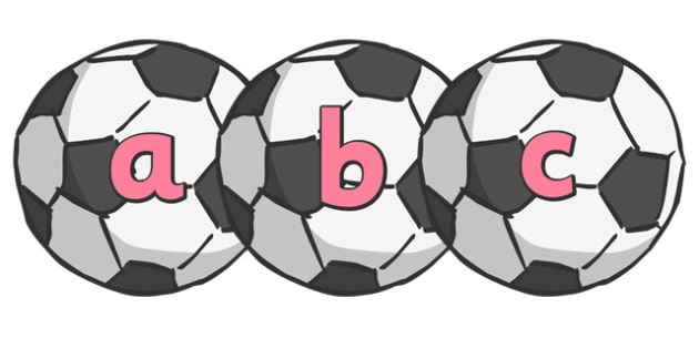 FREE! - A-Z Alphabet on Footballs (teacher made)