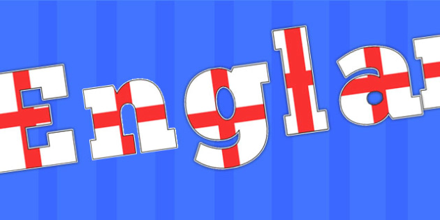 FREE! - England A4 Display Lettering (teacher made)